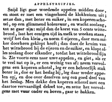 Struif met appel (1746) - Jeannette koockt